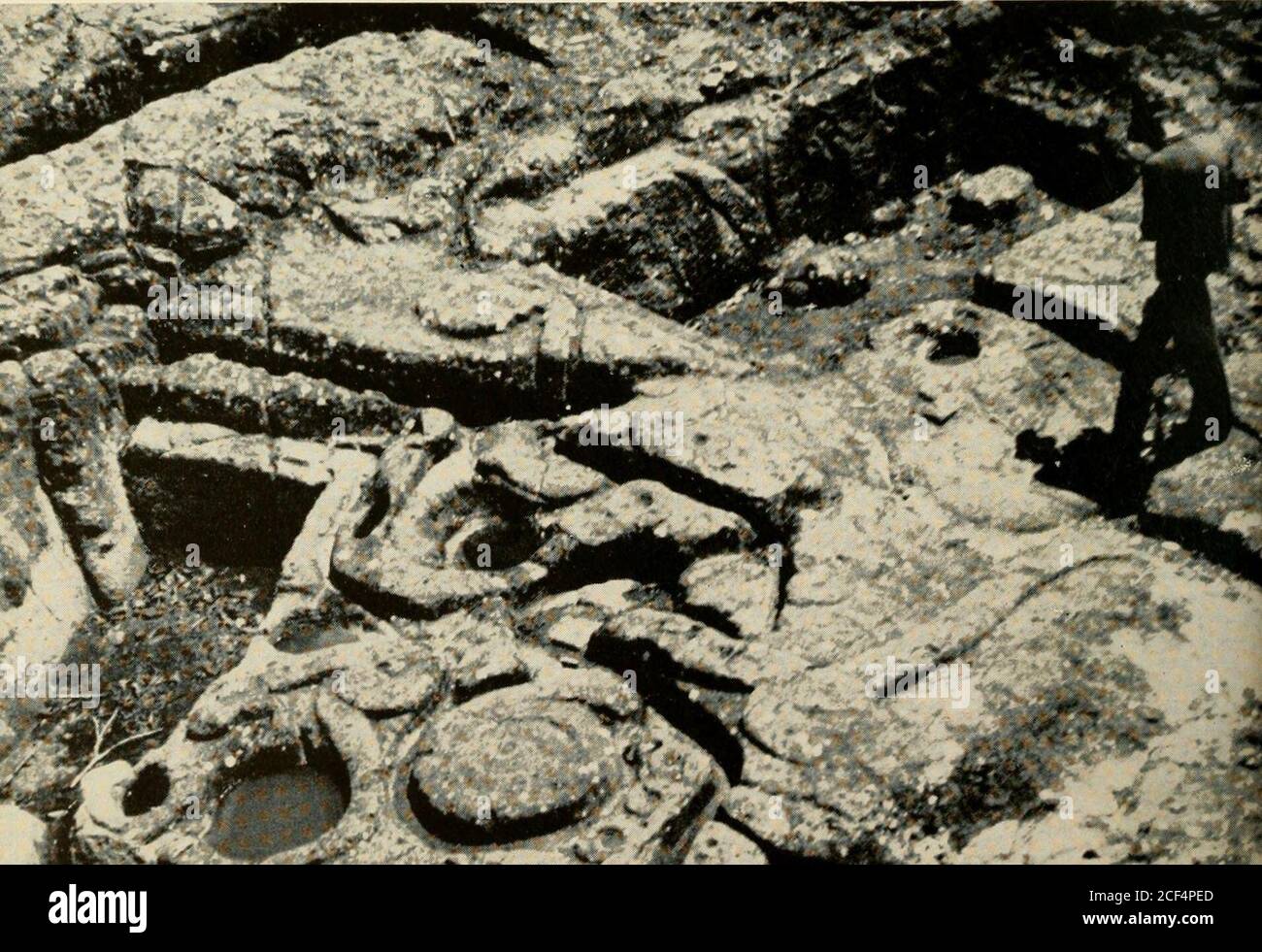 . Smithsonian miscellaneous collections. Plate 15 Upper: A great stone ...