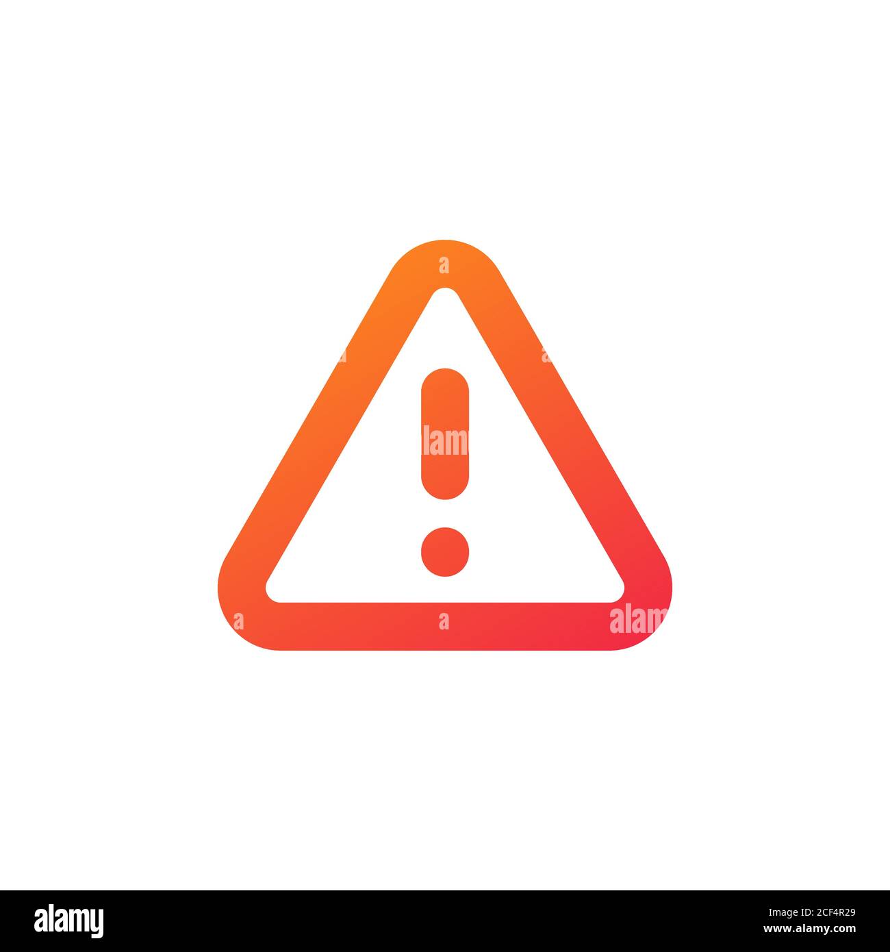 Red Danger hazard attentioon warning sign with exclamation mark. Stock ...