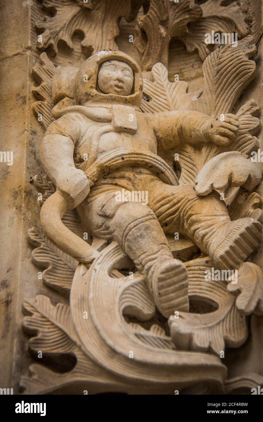 Ancient Astronaut Carving