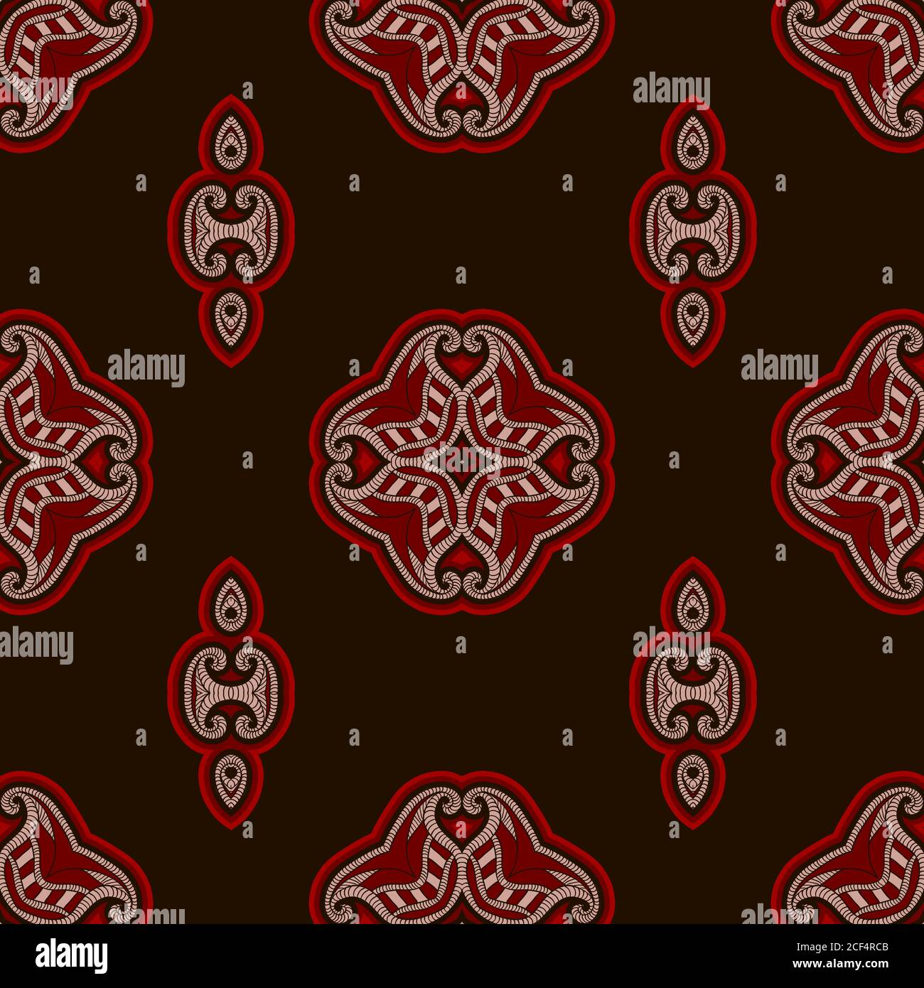 Indian pattern red Stock Vector Images - Alamy