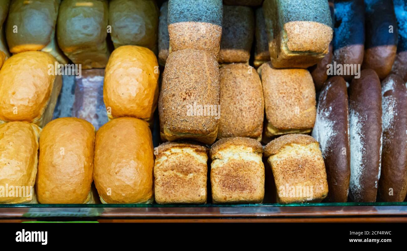 Russia supermarket bread hi-res stock photography and images - Alamy
