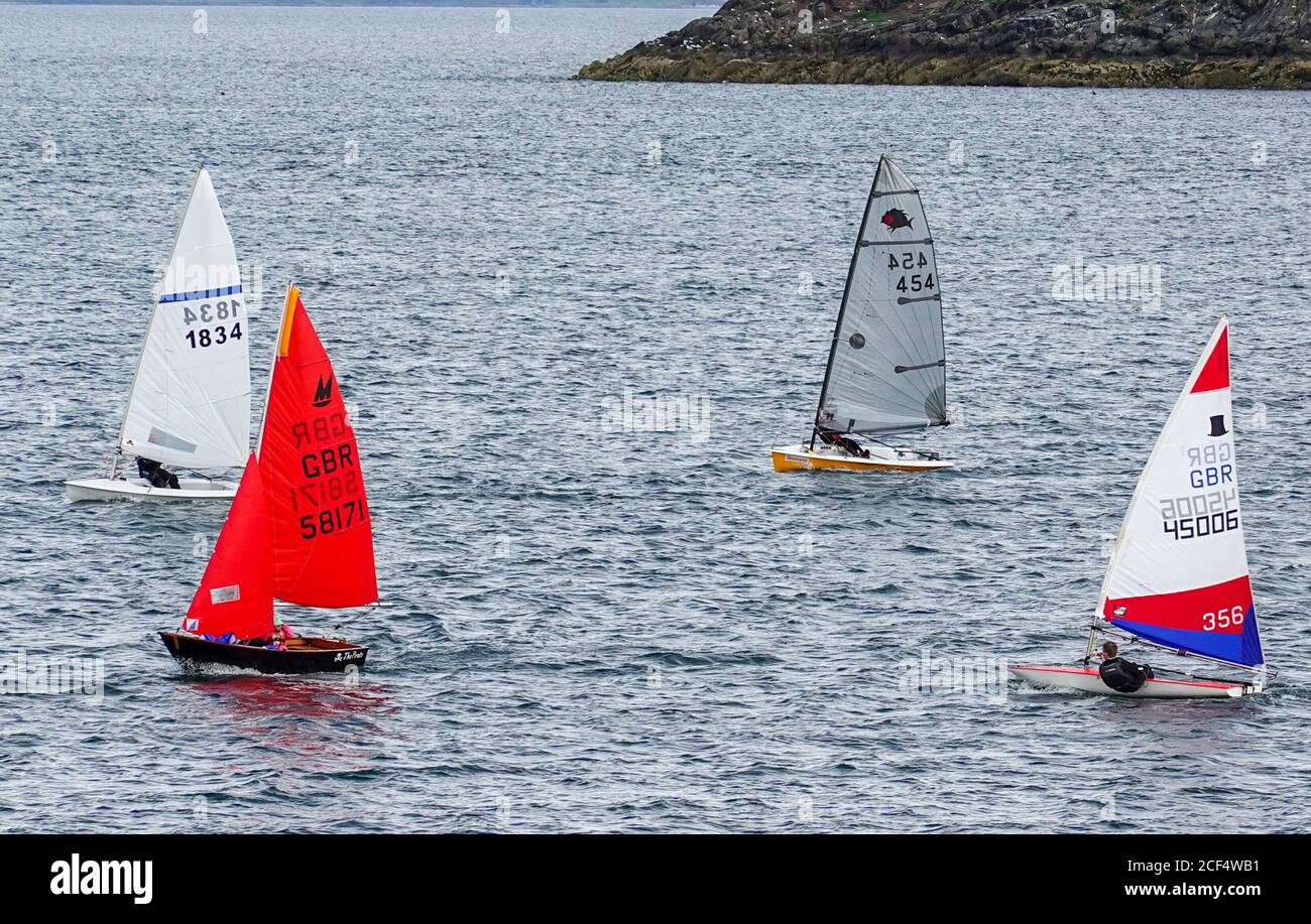 Club Dinghy Racing, East Lothian Yacht Club, North Berwick Stock Photo ...