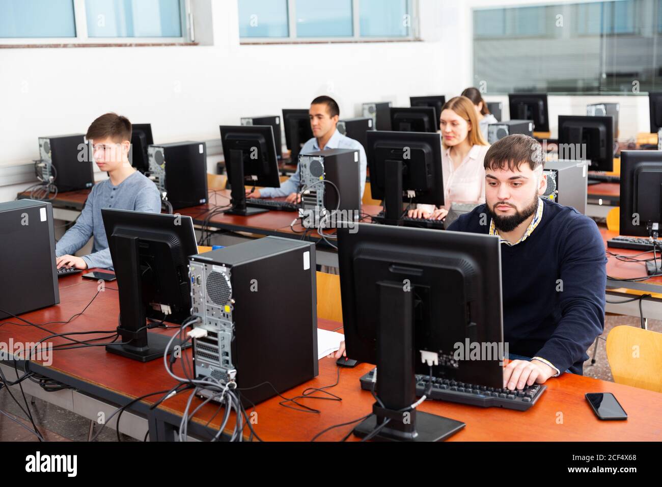 Group students different ages hi-res stock photography and images - Alamy