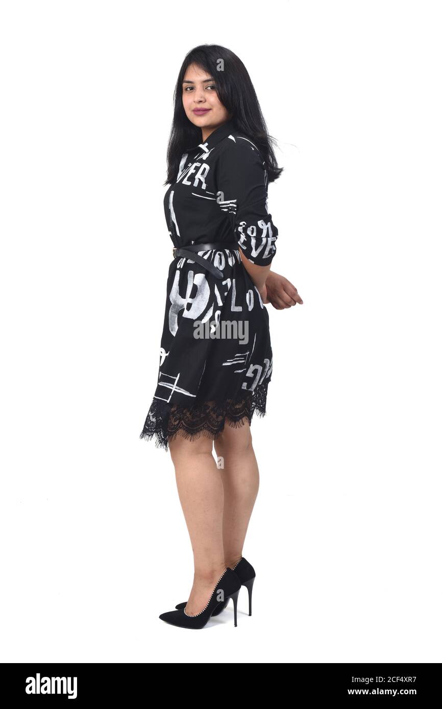 Dress back view woman high heels hi-res stock photography and images ...