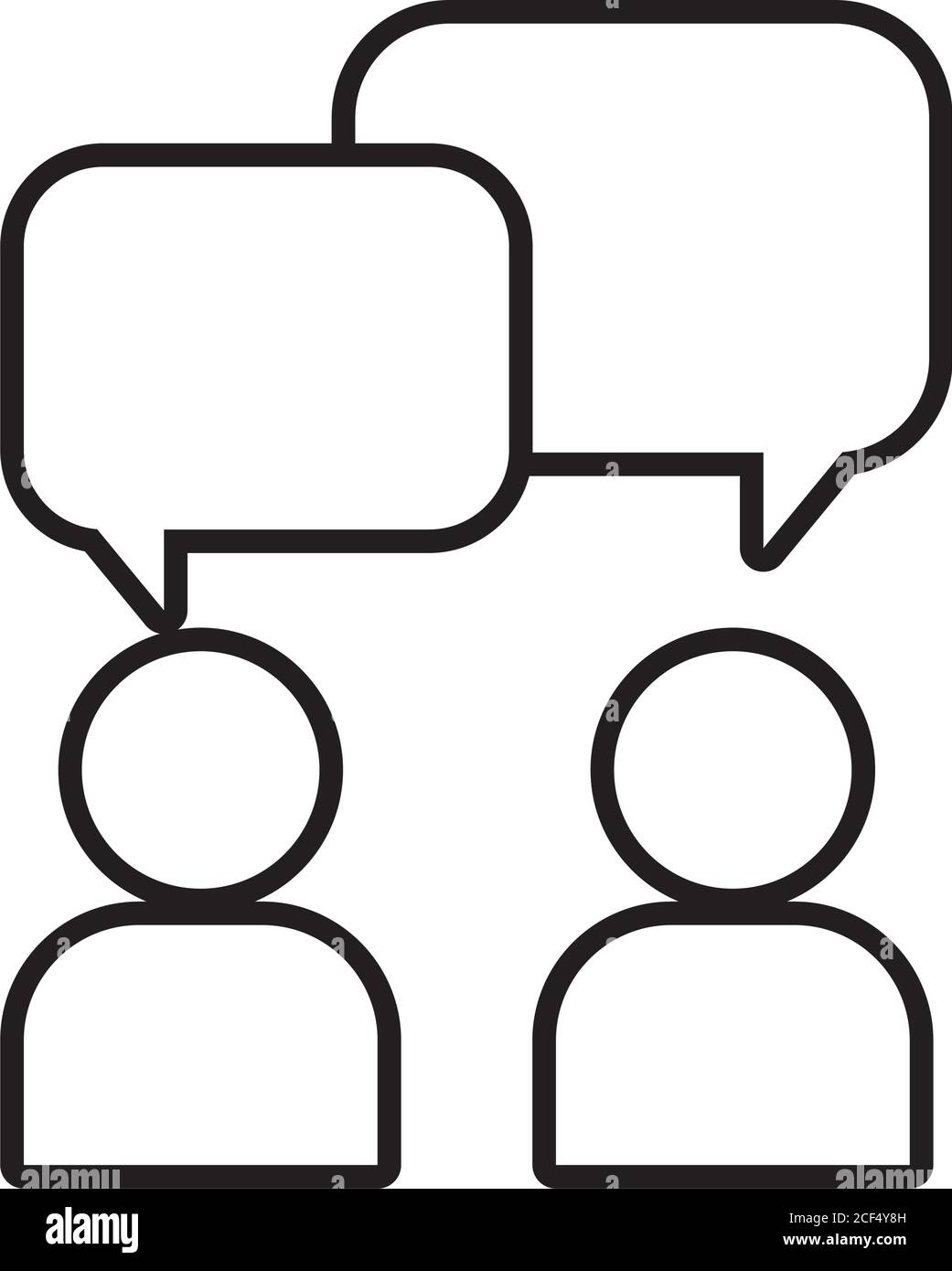 Conversation Bubble Two People