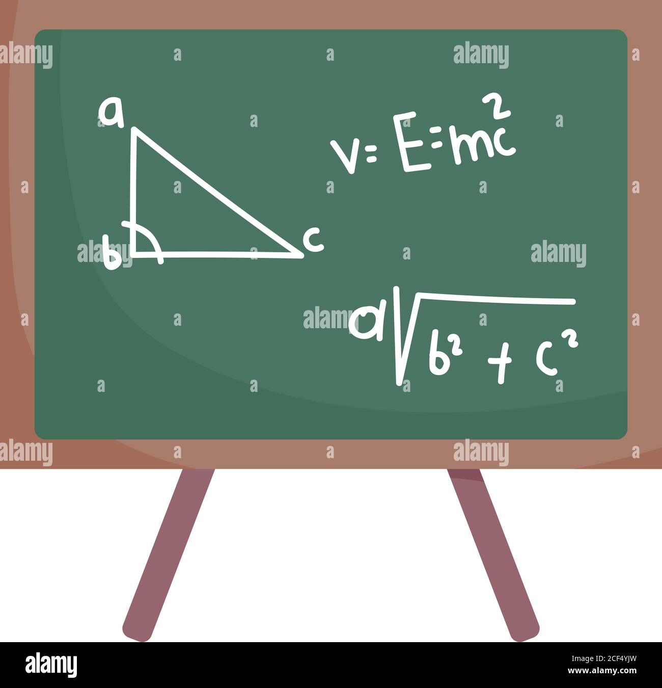happy teachers day, blackboard arithmetic math class, isolated icon ...