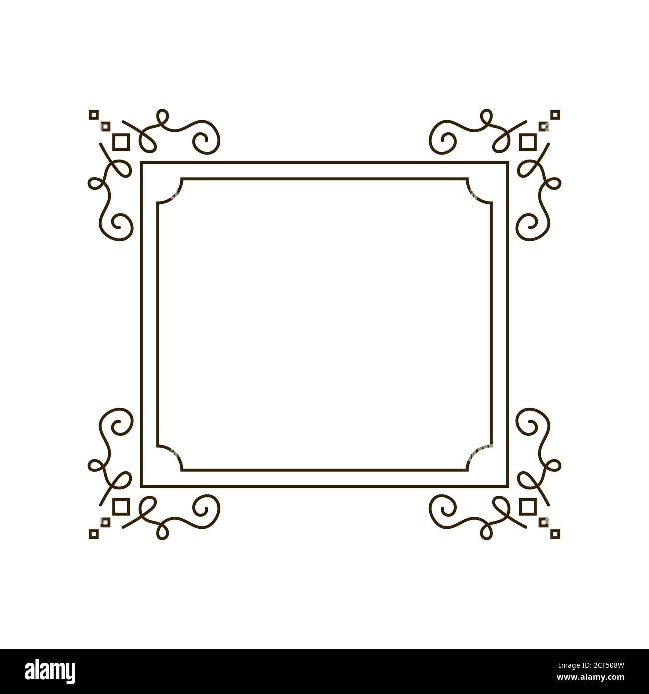 Retro Frame Vector Vector Vintage Frame