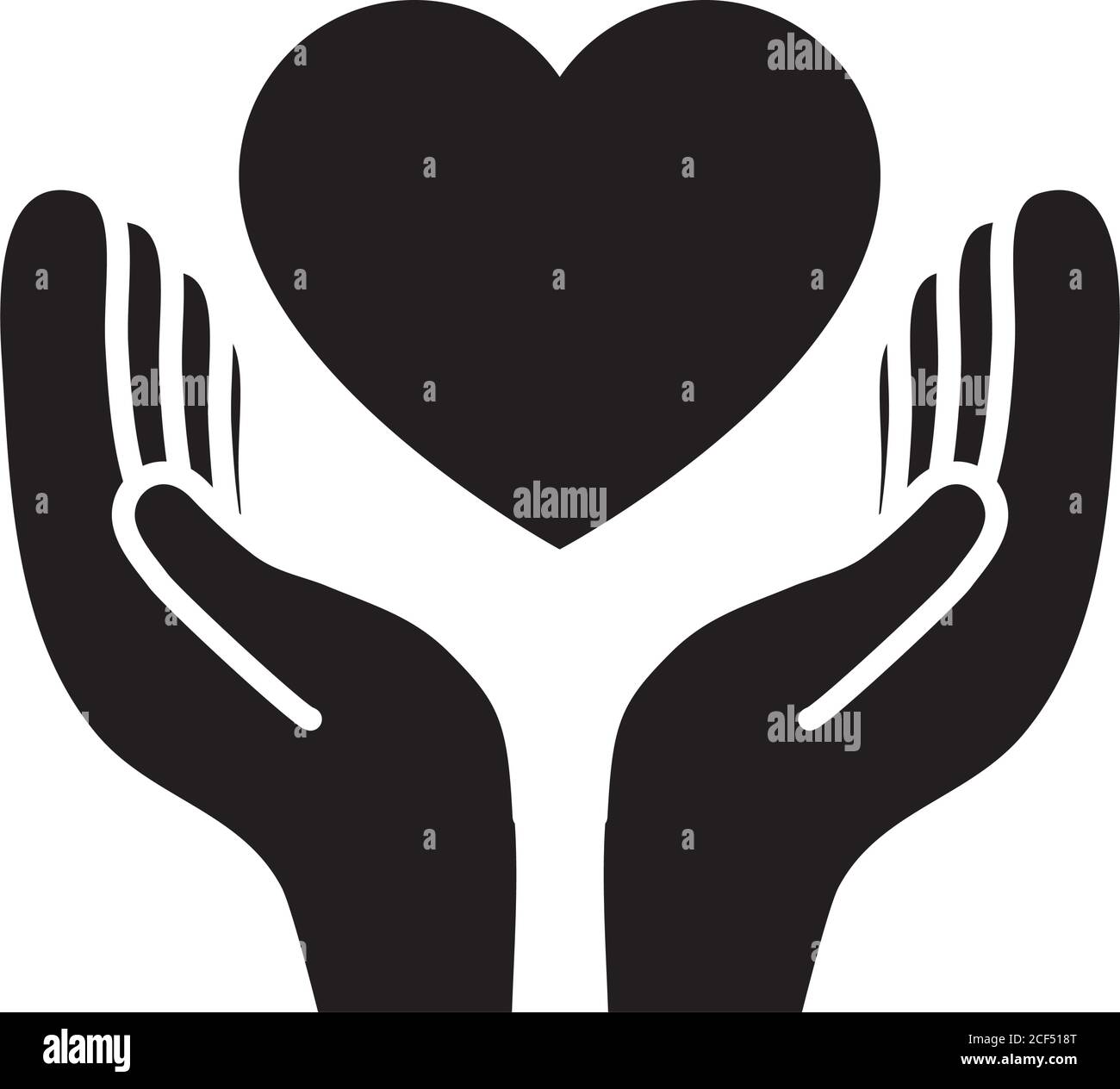 Open Hands Silhouette