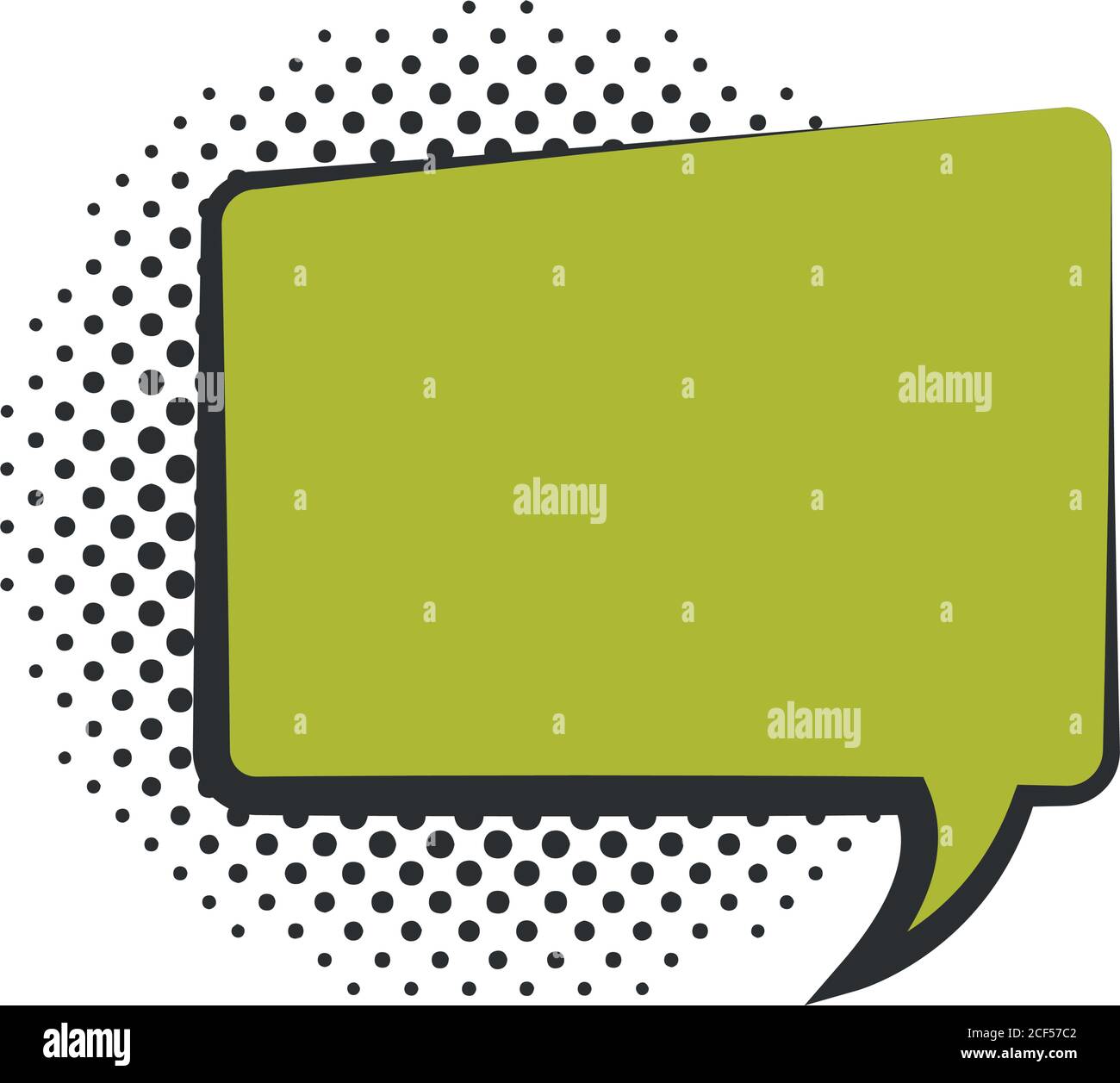 pop art speech bubble template halftone style, flat design white ...