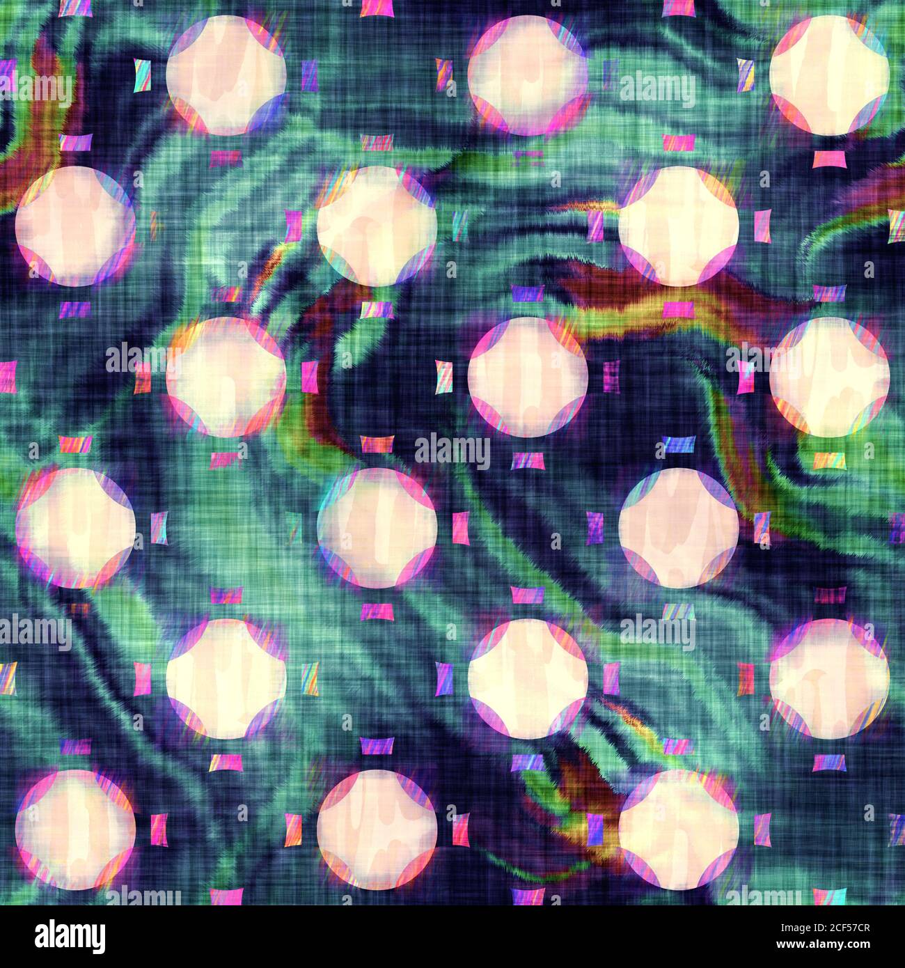 Blurry rainbow glitch artistic dot texture background. Irregular ...