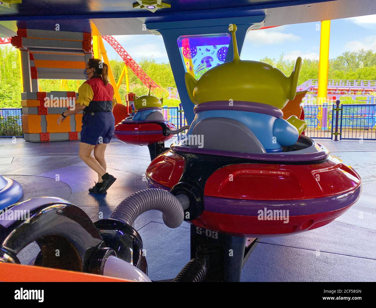 Orlando,FL/USA-8/31/20: Alien Swirls ride in Toy Story Land at ...