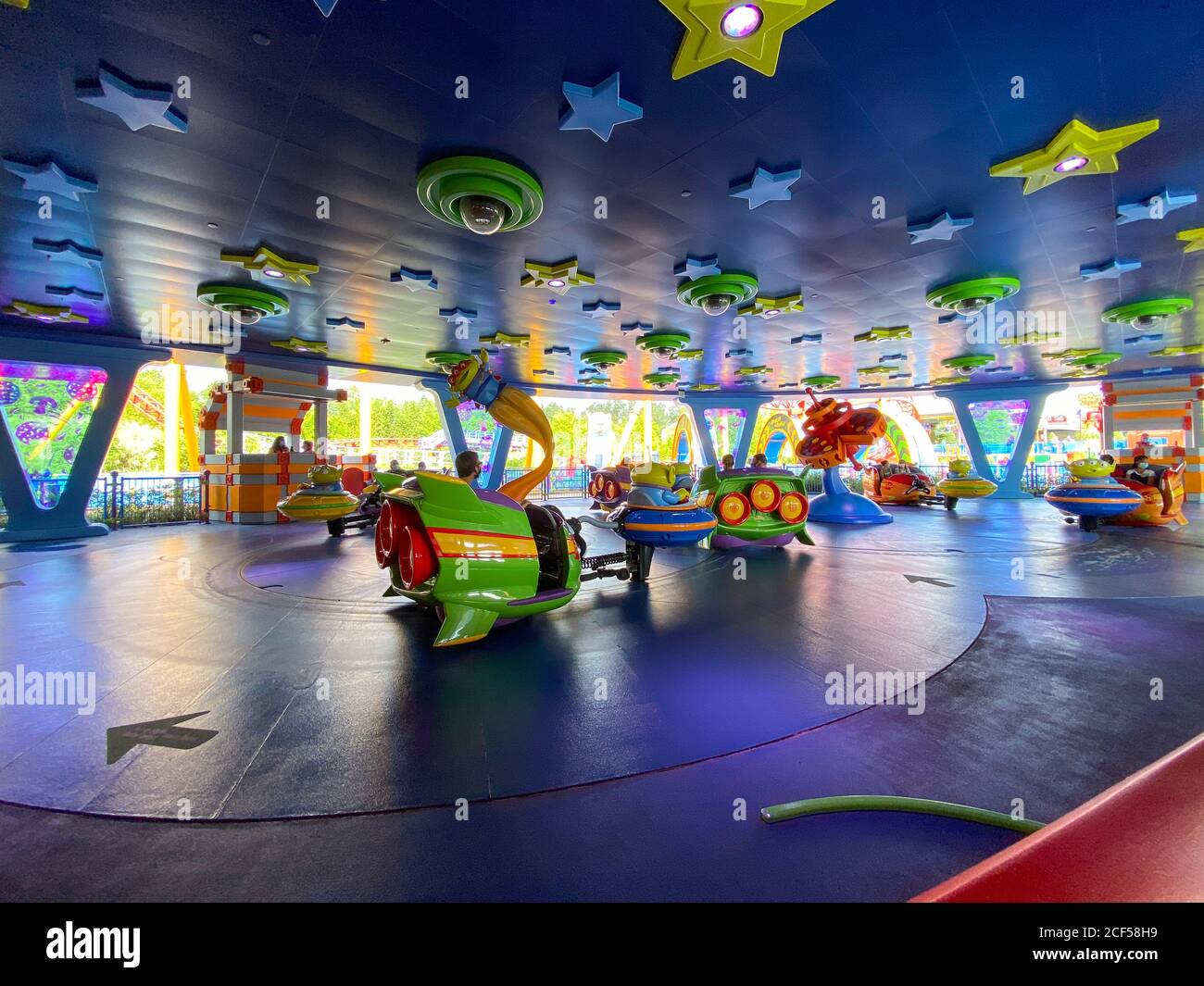Orlando,FL/USA-8/31/20: Alien Swirls ride in Toy Story Land at ...