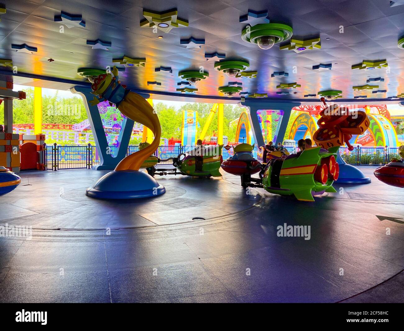 Orlando,FL/USA-8/31/20: Alien Swirls ride in Toy Story Land at ...