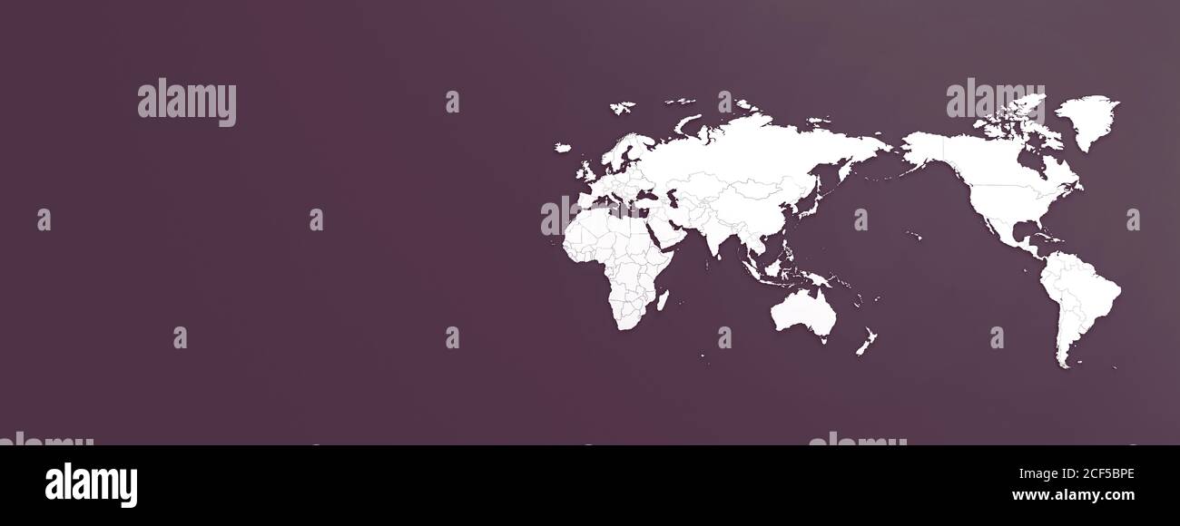 Purple world map hi-res stock photography and images - Alamy