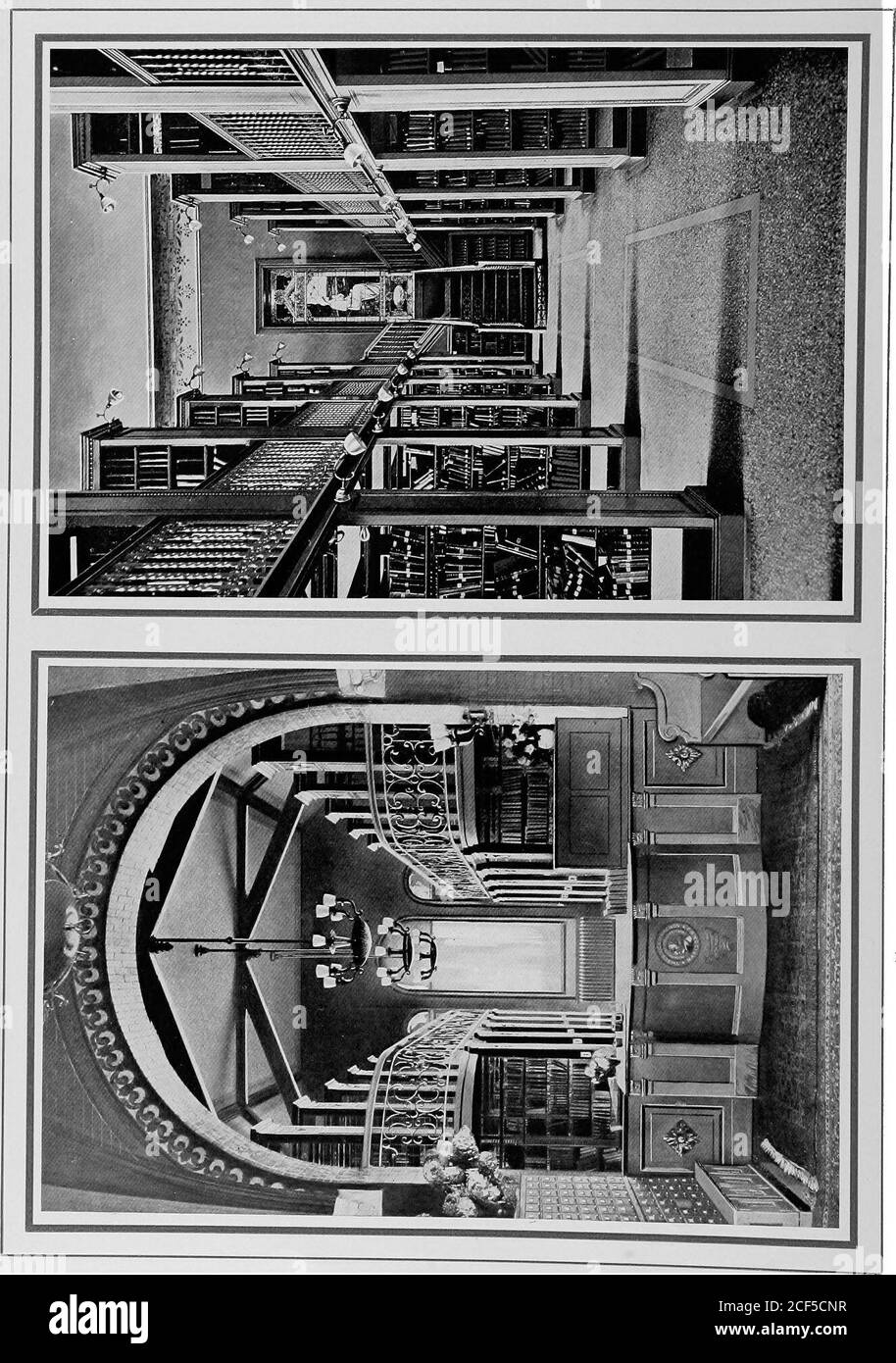 . Metallic book stacks and furniture for libraries; metallic filing ...