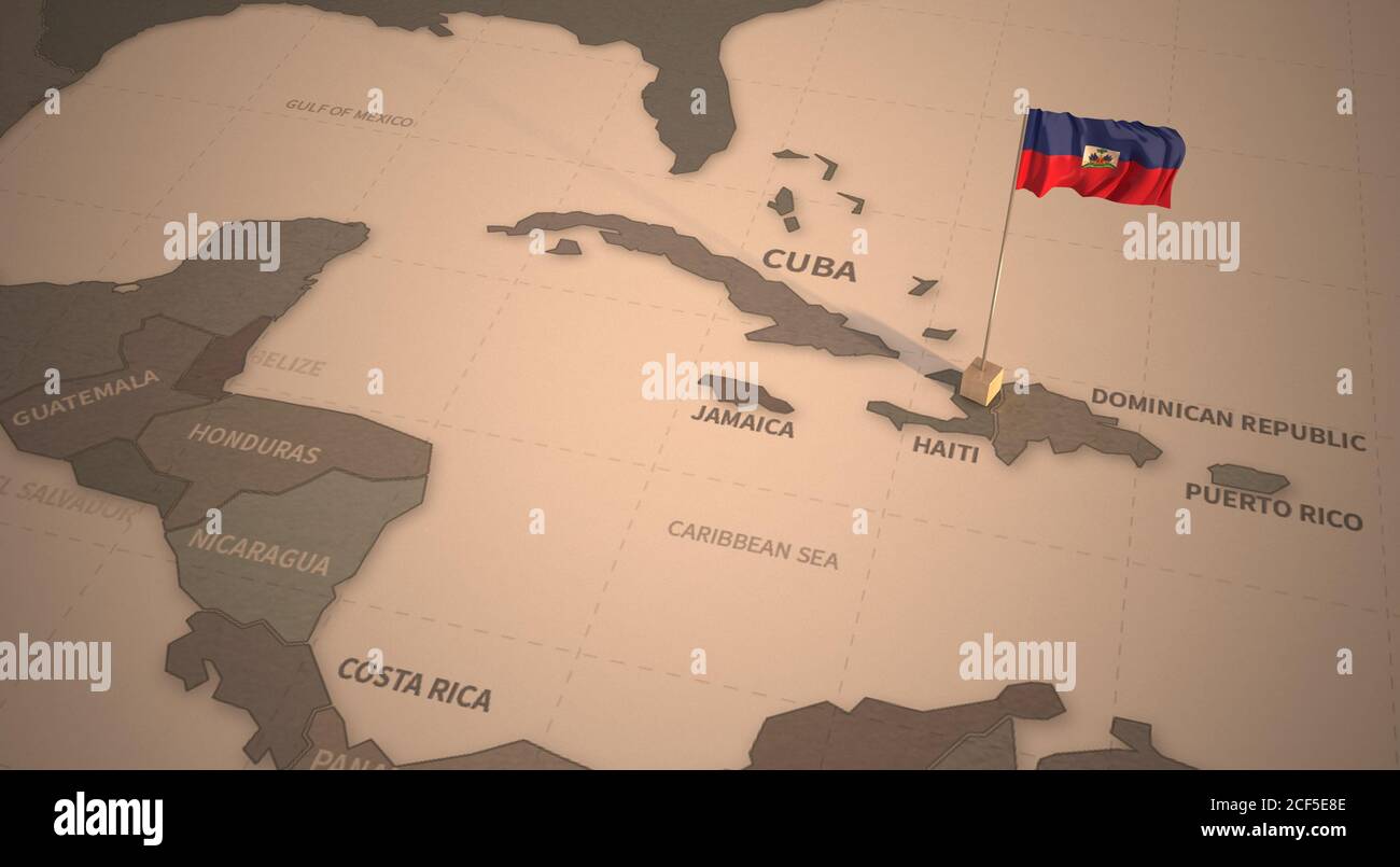 Map of haiti hi-res stock photography and images - Alamy