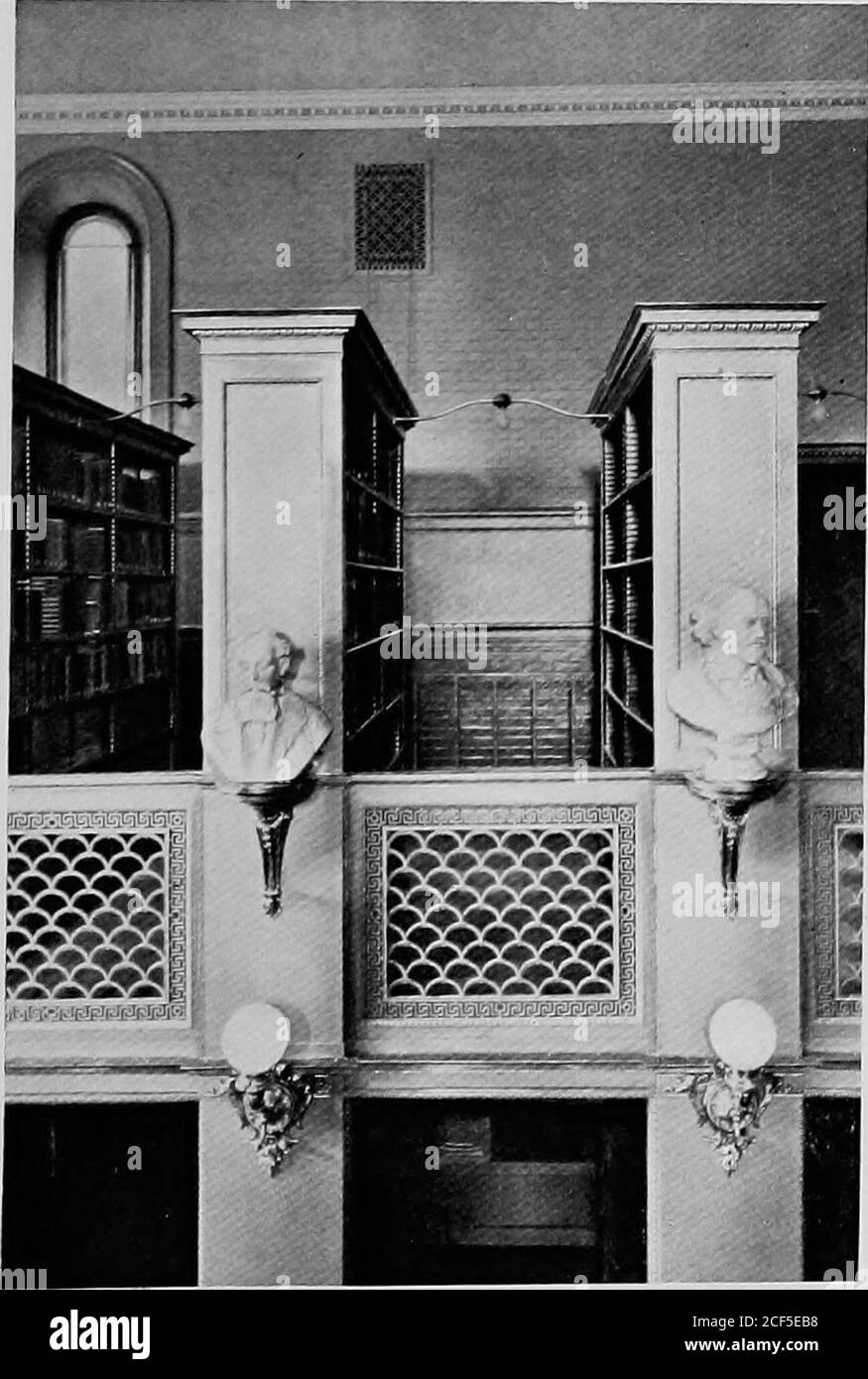 . Metallic book stacks and furniture for libraries; metallic filing ...