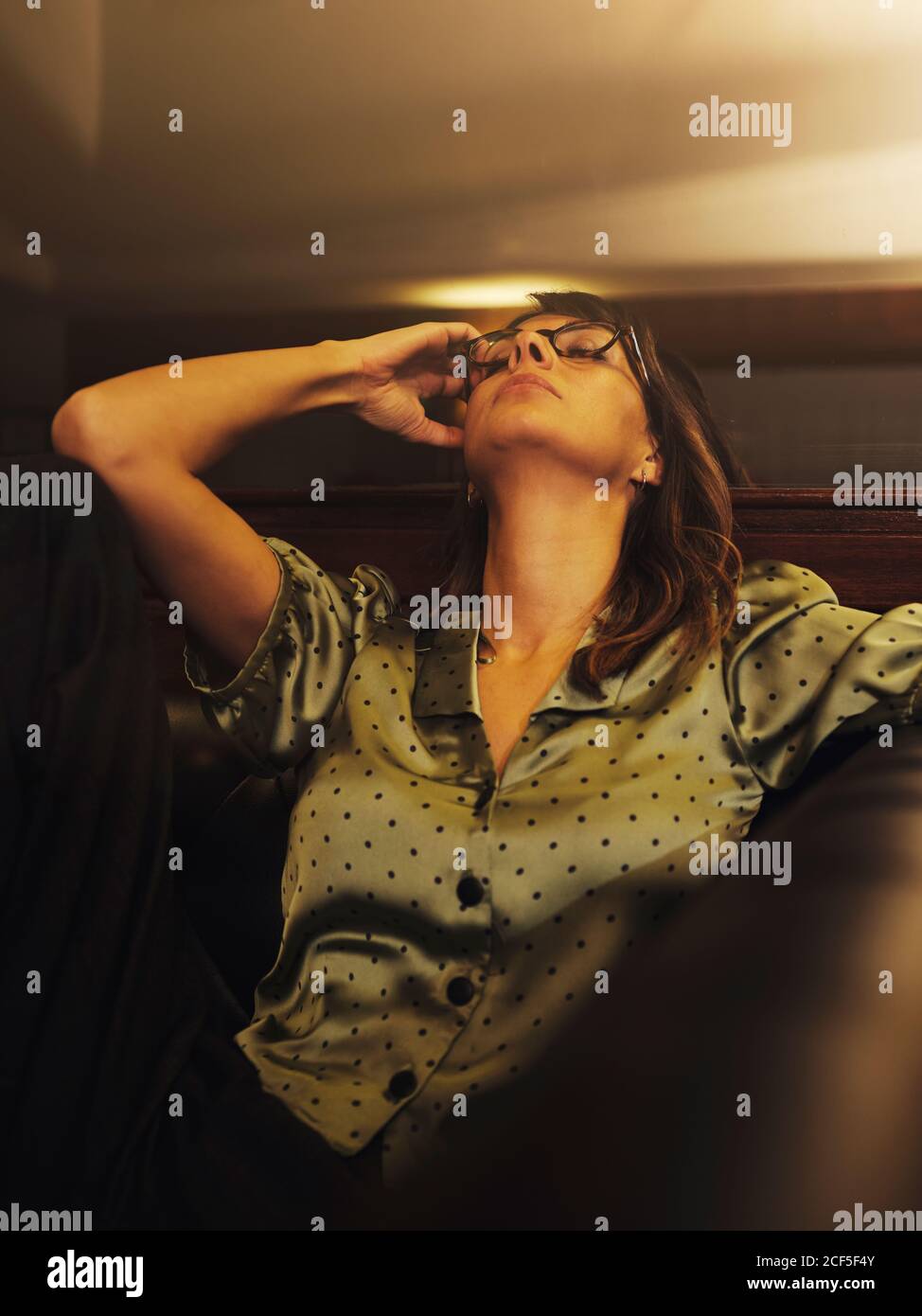 Leaning on back hi-res stock photography and images - Alamy