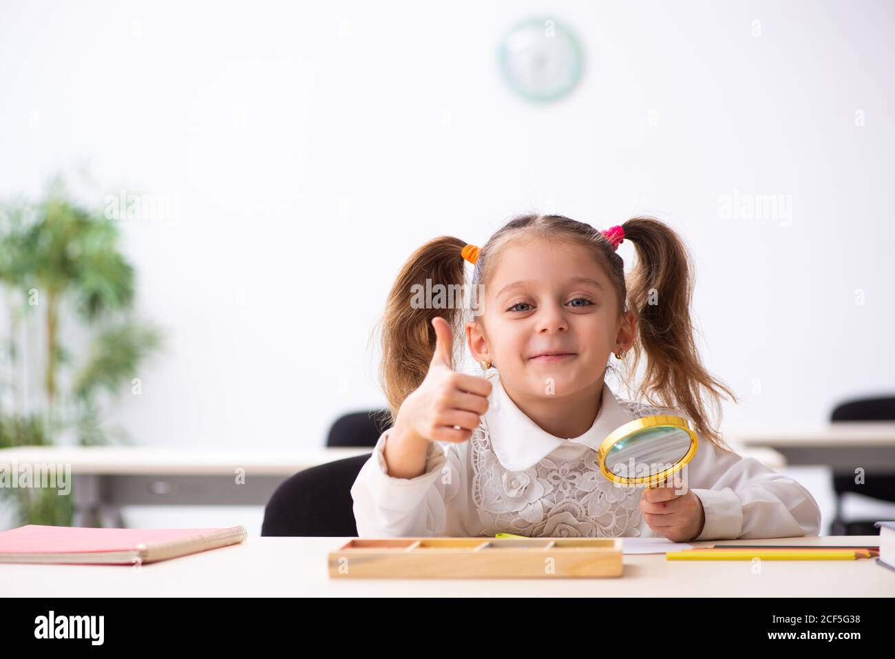 Small girl in the early development concept Stock Photo - Alamy