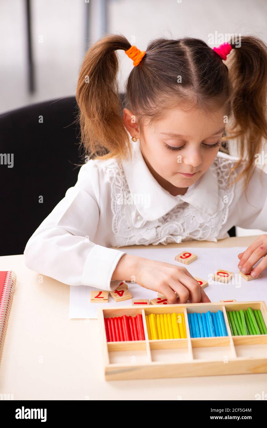 Small girl in the early development concept Stock Photo - Alamy