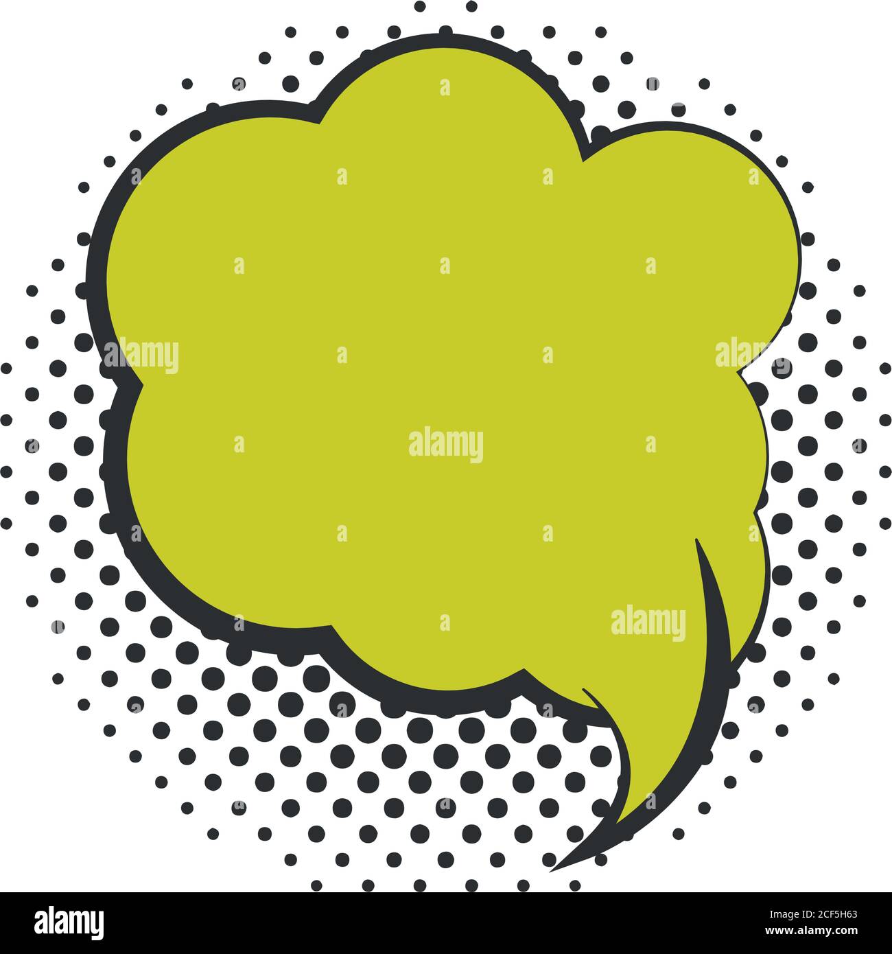 pop art expression speech bubble halftone style, flat design white ...