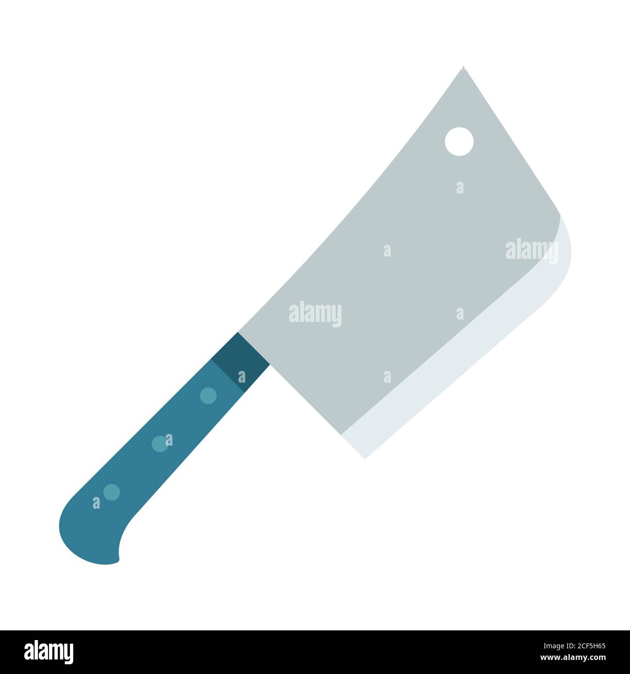 Images of a kitchen hatchet knife for cutting meat vector illustration ...