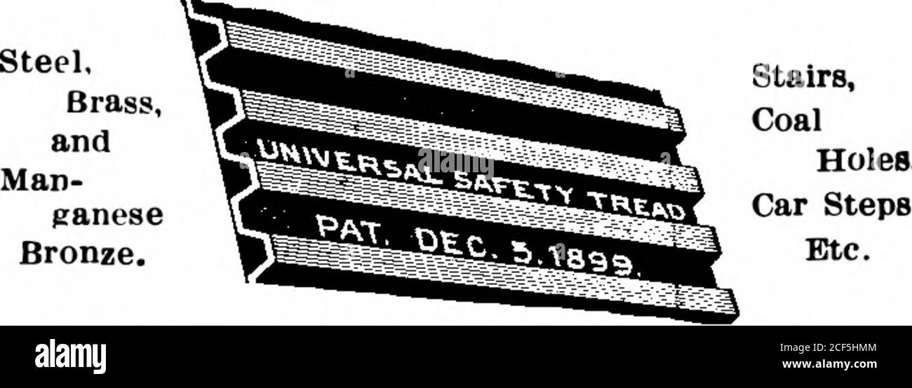 Universal safety tread co Black and White Stock Photos & Images - Alamy