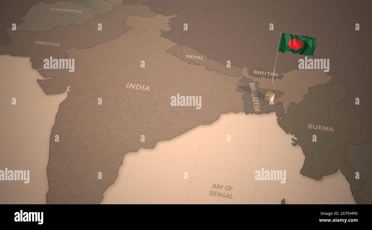 Bangladesh map 3d hi-res stock photography and images - Alamy