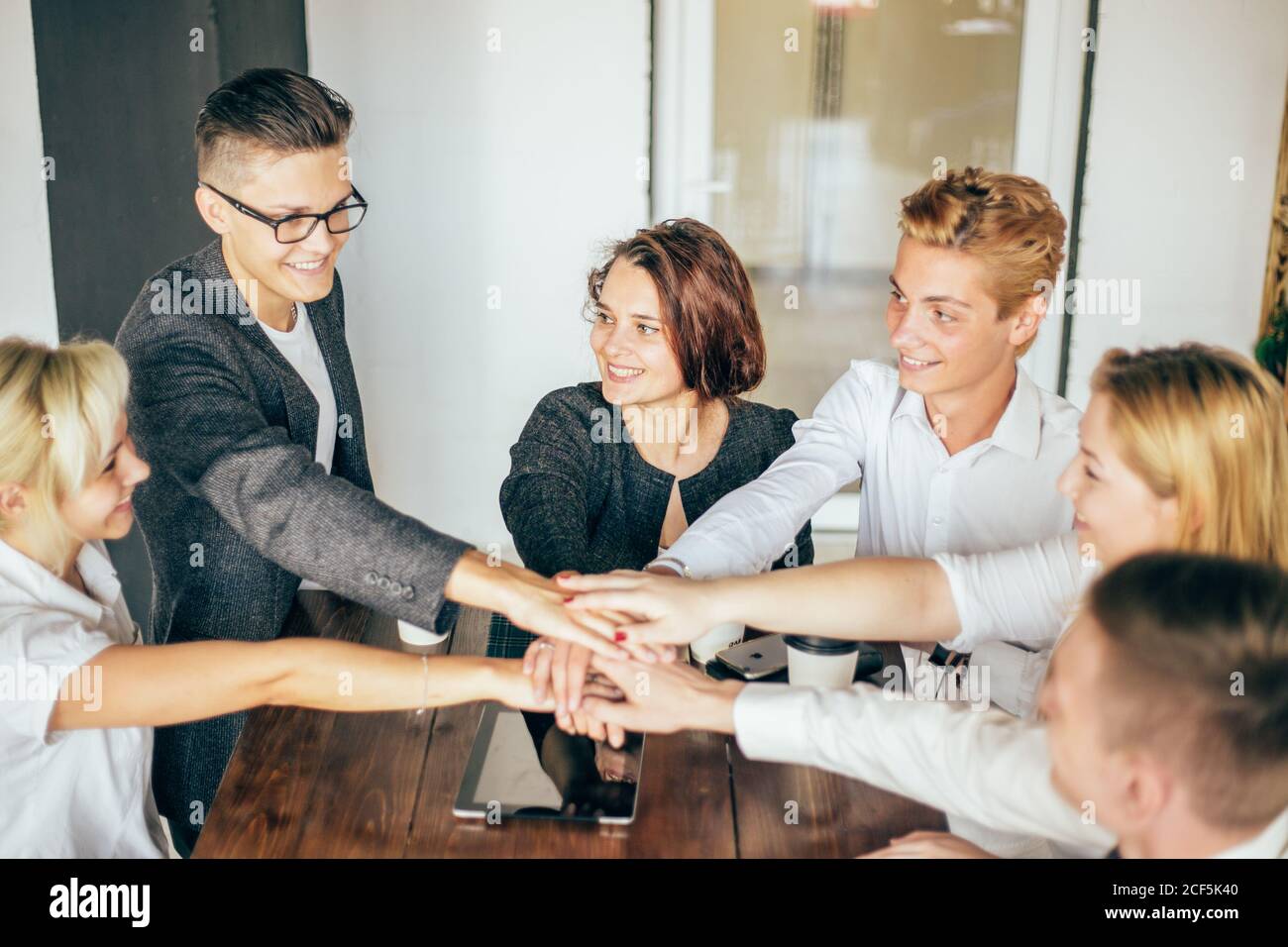 Business People in office Teamwork Collaboration Relation Concept Stock ...