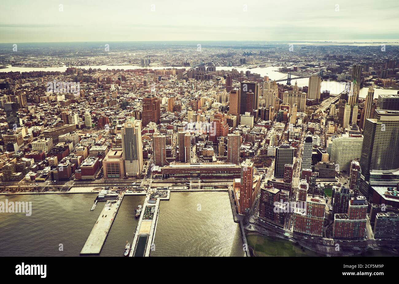 Modern megalopolis cityscape with skyscrapers Stock Photo - Alamy