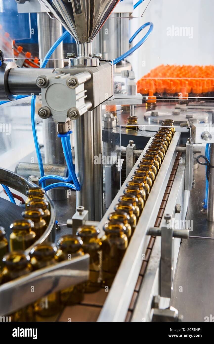Covid vaccine factory vials hi-res stock photography and images - Alamy