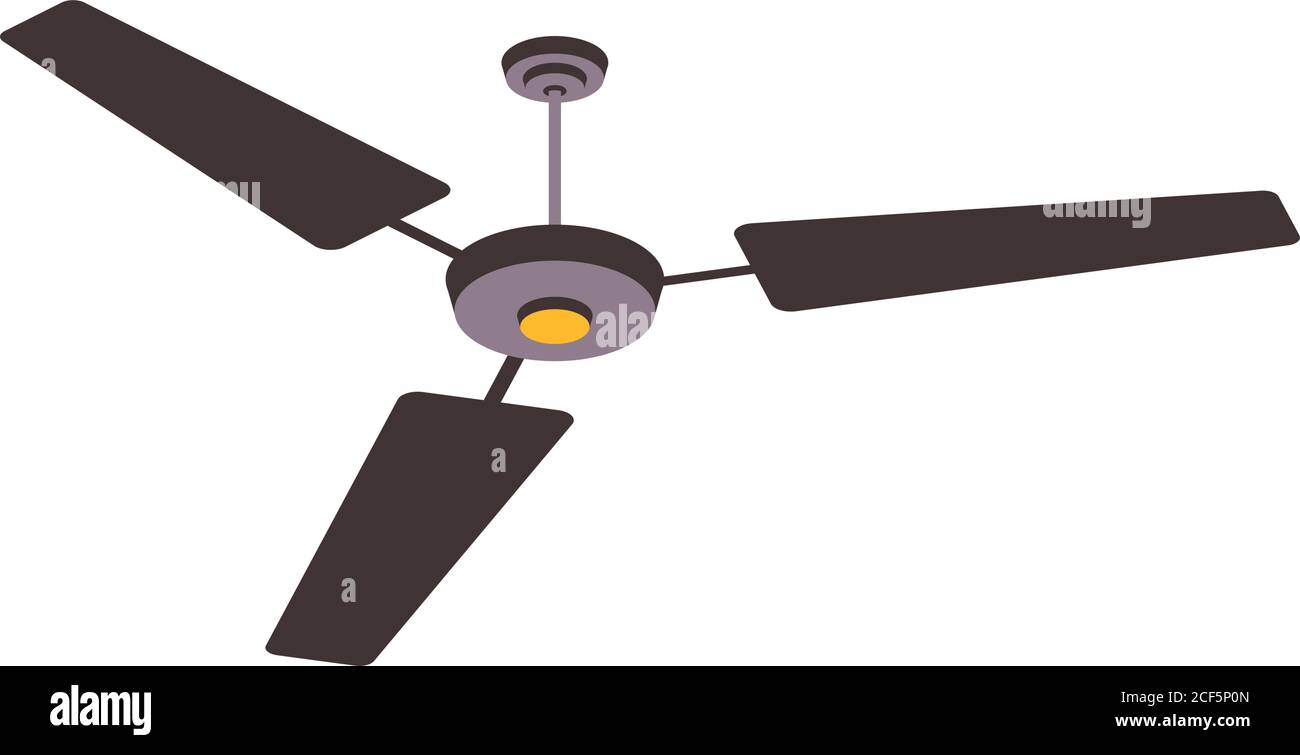 Vector electric fan isolated on background. Household devices for air ...