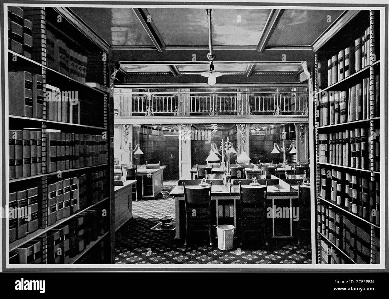 . Metallic book stacks and furniture for libraries; metallic filing ...