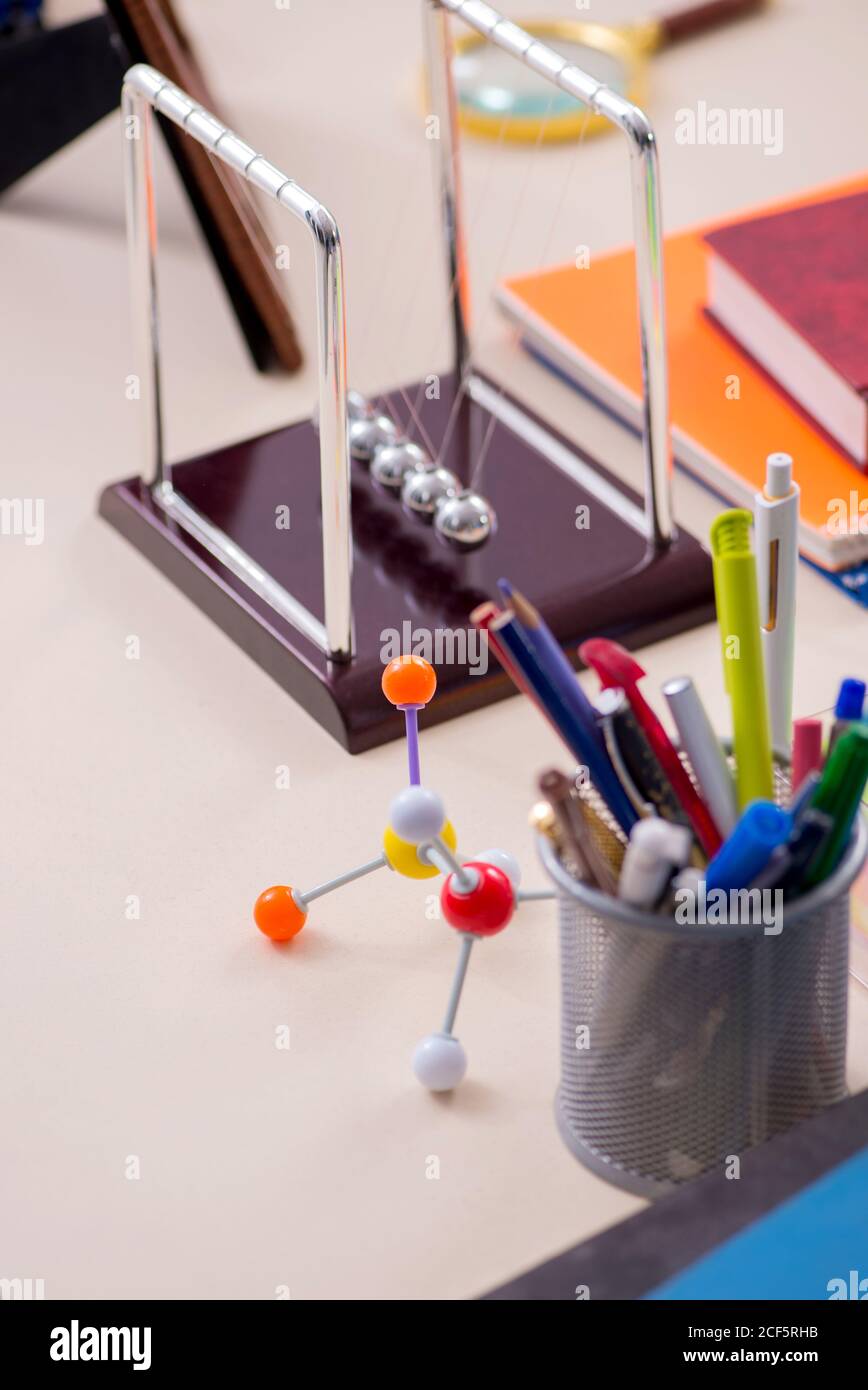 Various things on the desktop Stock Photo - Alamy