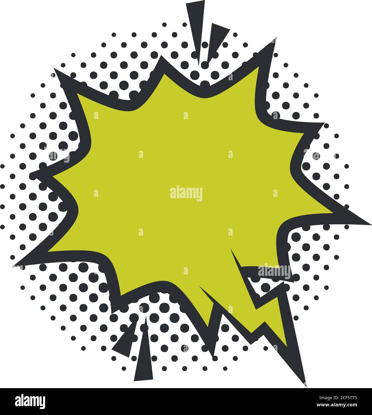 pop art speech bubble retro halftone style, flat design white ...