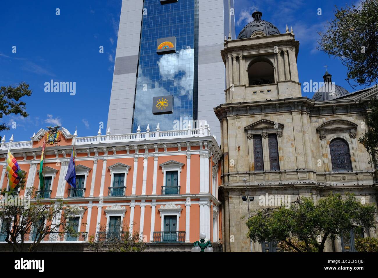 Bolivia La Paz - Palacio Quemado and Cathedral Basilica of Our Lady of ...