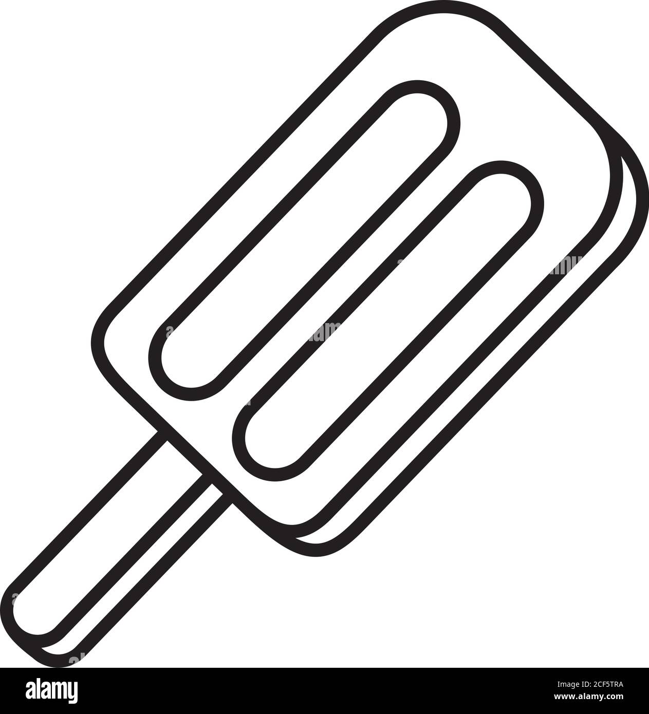 pop art elements concept, ice lolly icon over white background, line ...