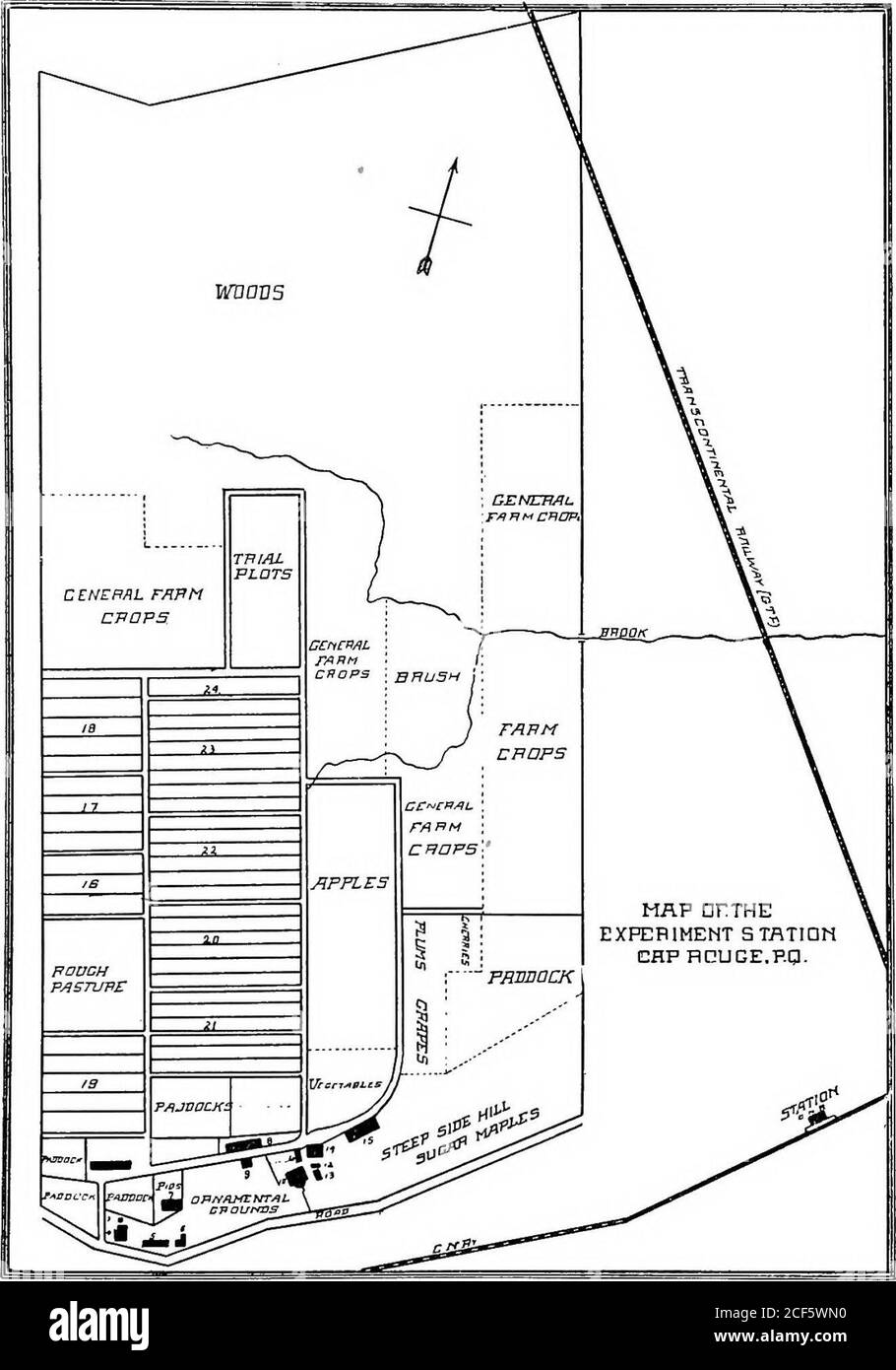 . A guide to the experimental farms and stations ... manure per acre ...