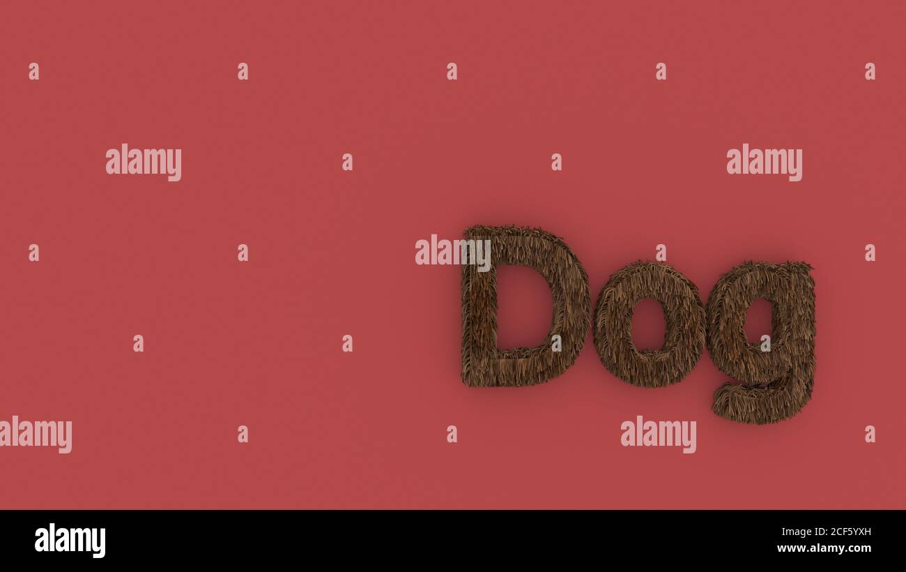 Pets 3d word red hi-res stock photography and images - Alamy