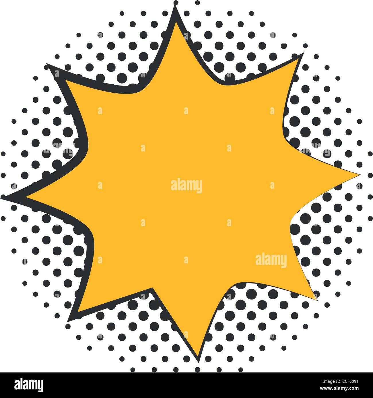 pop art blast speech bubble halftone style, flat design white ...