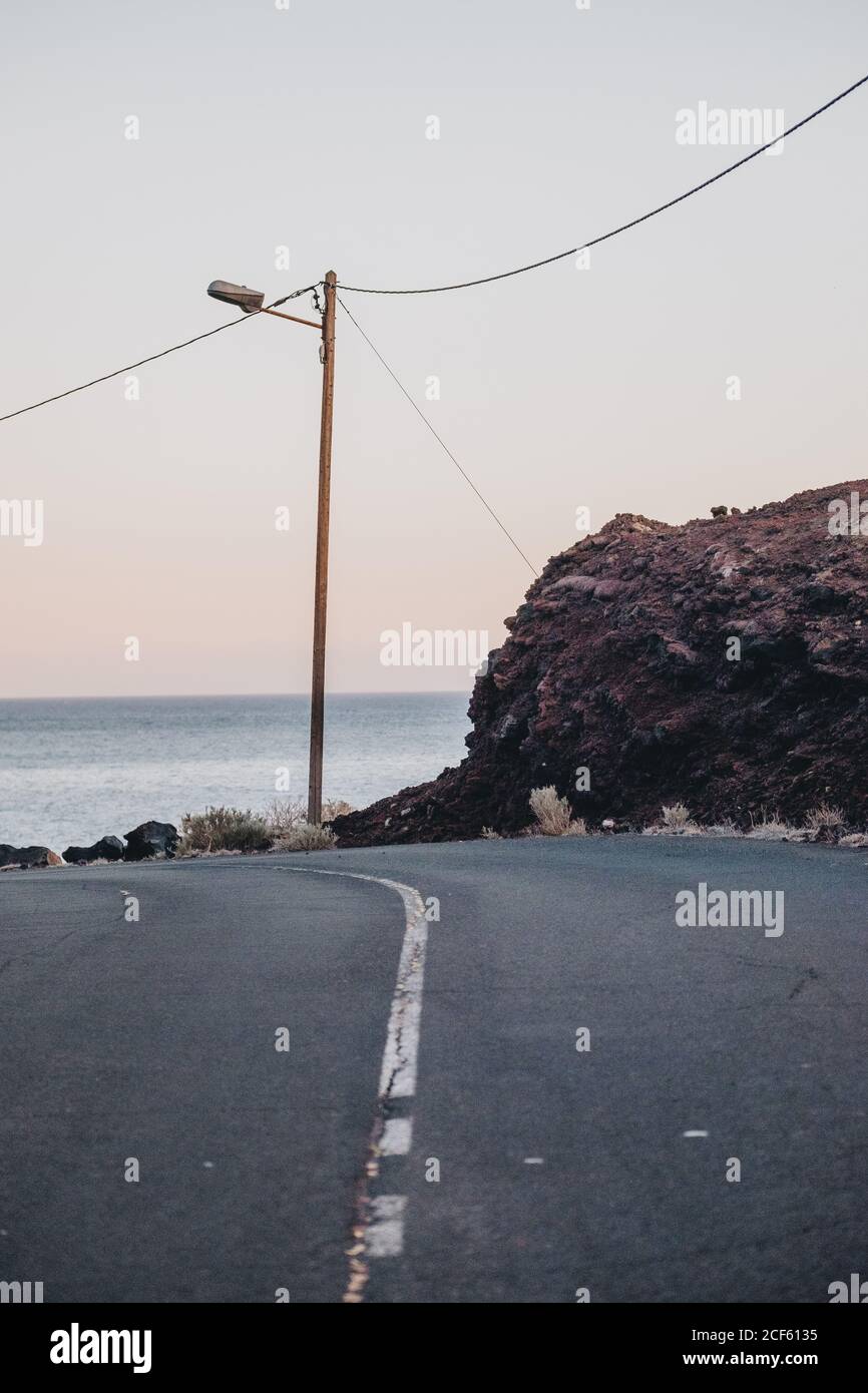Empty path near sea hi-res stock photography and images - Alamy