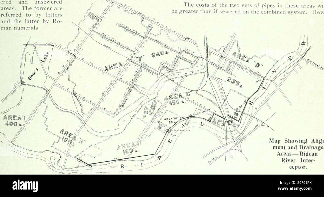 . Canadian engineer. acres west of the canal. Area E {not shown on plan ...