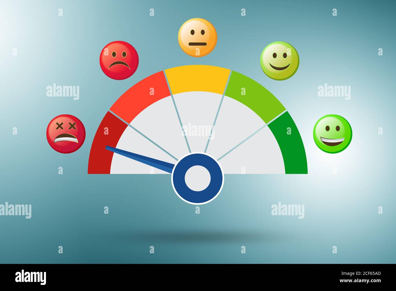 Concept of customer satisfaction with the meter Stock Photo - Alamy