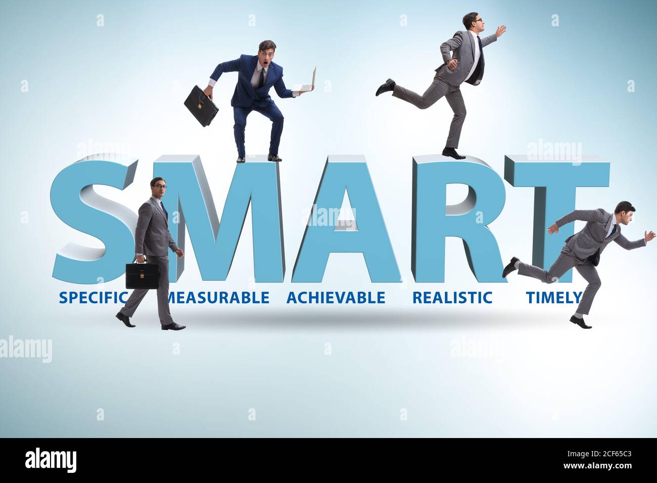 Concept of SMART objectives in the performance management Stock Photo ...
