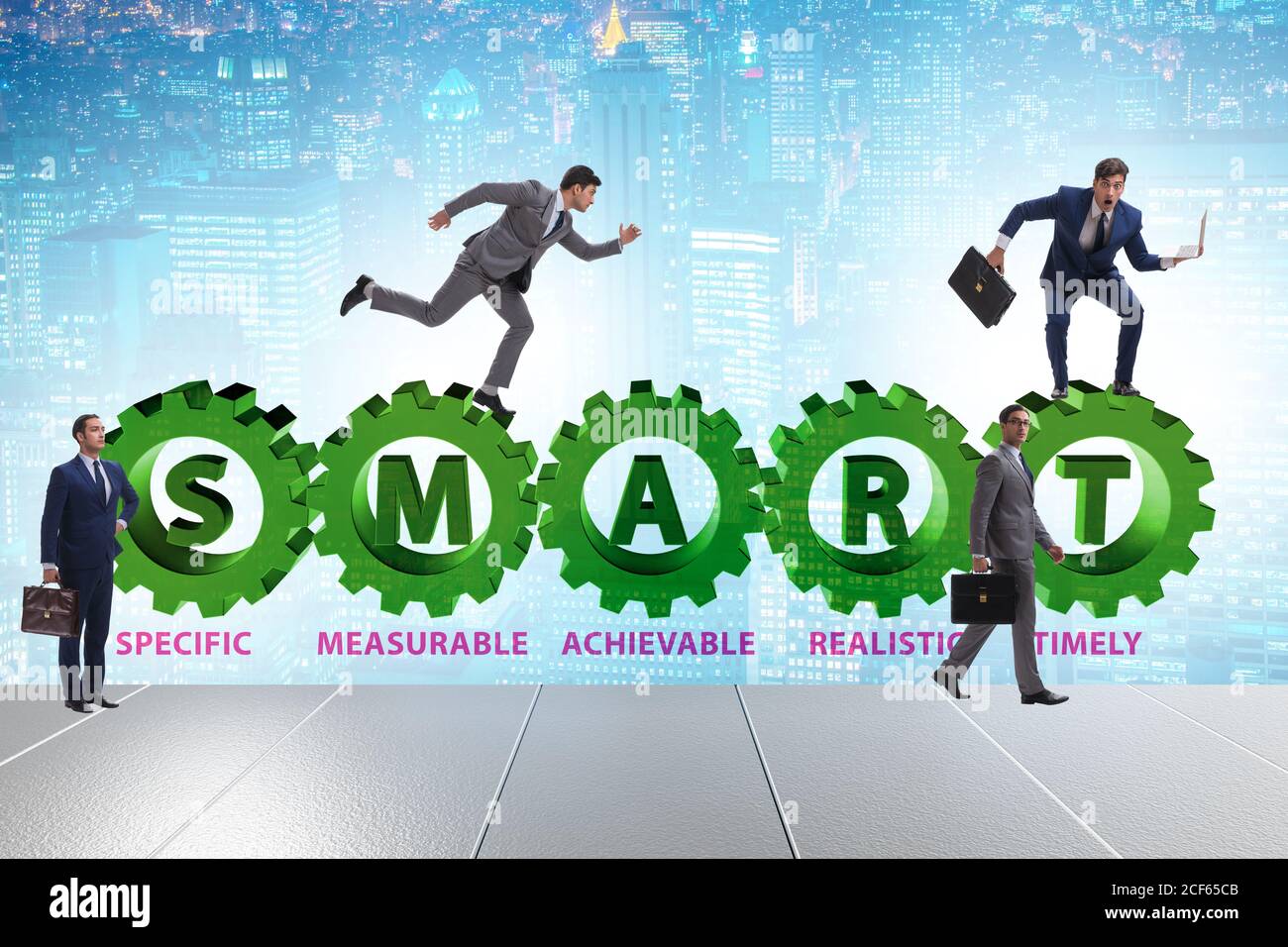 Concept of SMART objectives in the performance management Stock Photo ...