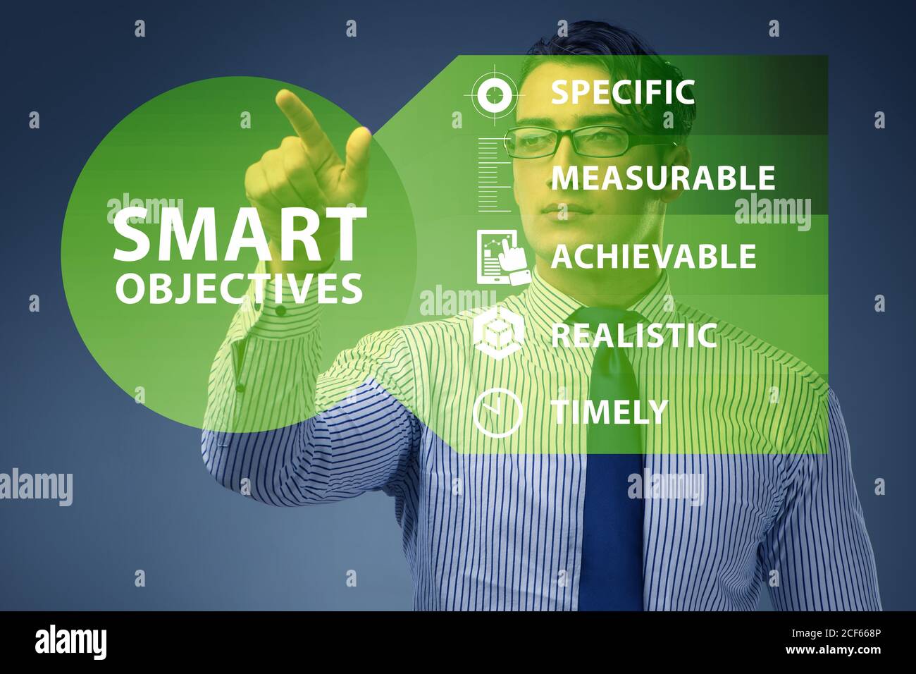 Concept of smart objectives in the performance management Stock Photo ...