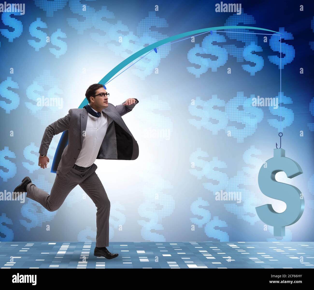 Businessman chasing his target hi-res stock photography and images - Alamy