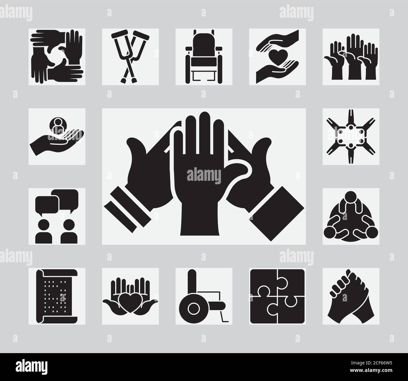Diversity and inclusion icon Black and White Stock Photos & Images - Alamy