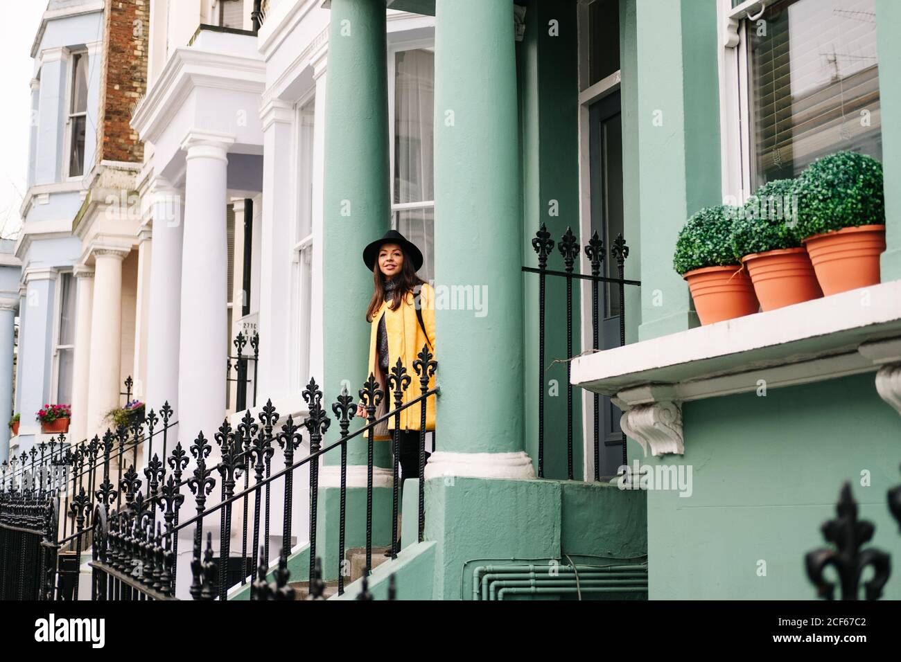 Lady stairs house hi-res stock photography and images - Alamy