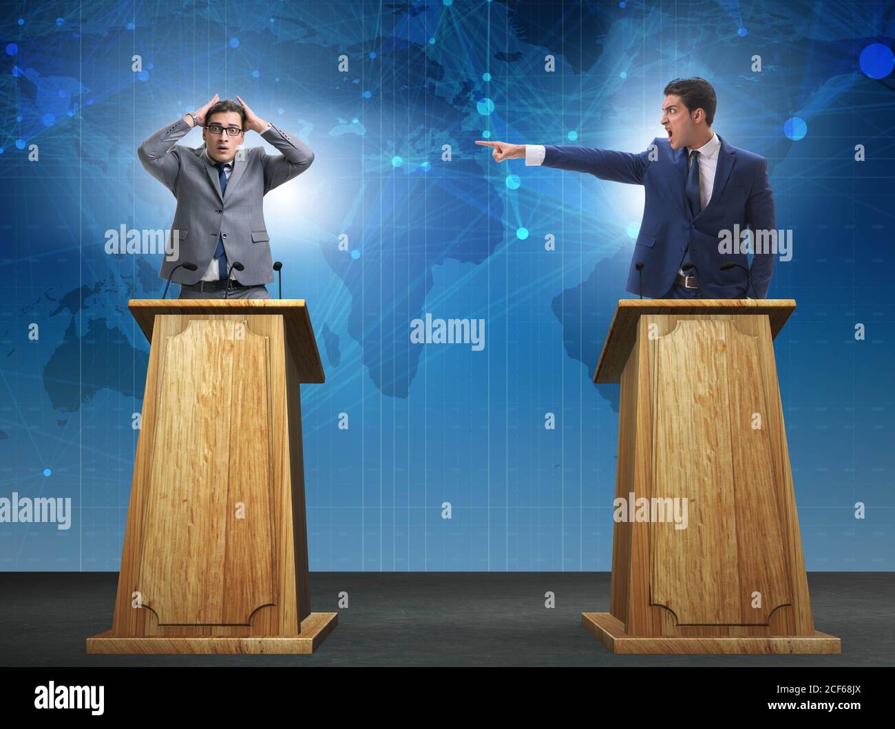Two businessmen having presentation hi-res stock photography and images ...
